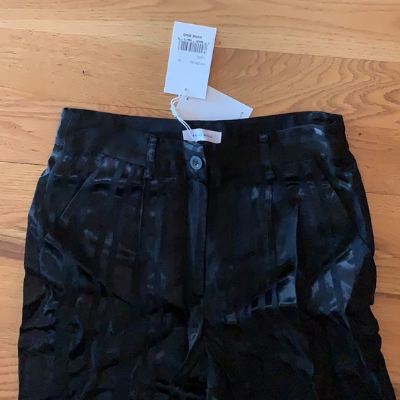 Anine Bing | Pants & Jumpsuits | Anine Bing Hayes Trousers Black Tonal ...